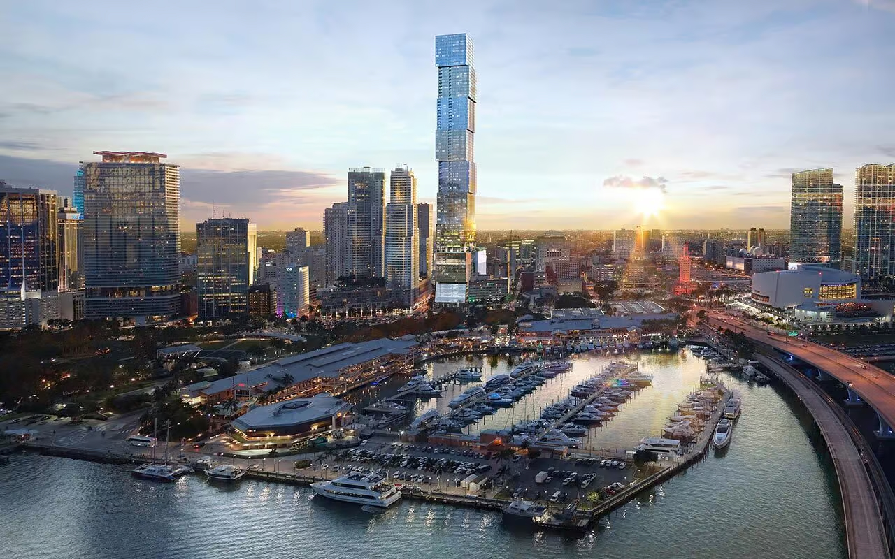 La future plus haute tour de Miami vient de franchir une étape ...